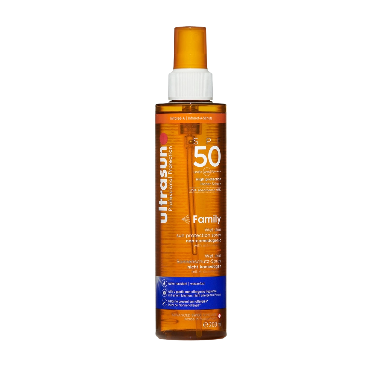 Ultrasun SPF50 Wet Skin Spray | Ultrasun Once a Day Sun Protection