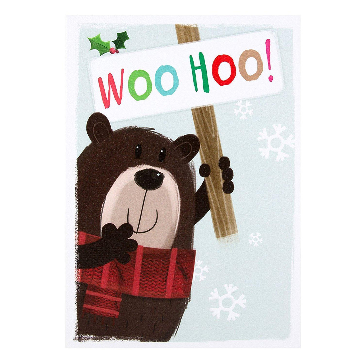 Hallmark Christmas Card Woohoo Medium