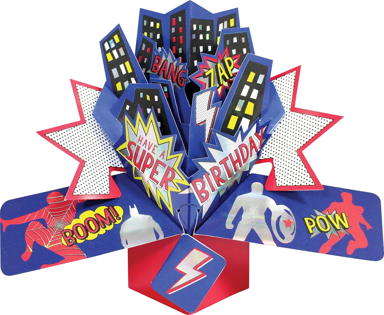 Superhero Birthday 3D Pop-Up Greeting Card - Occasion Cards