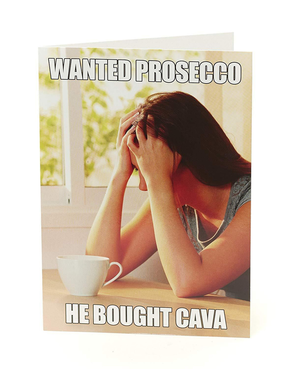 Funny Prosecco Birthday Card Meme - Occasion Cards