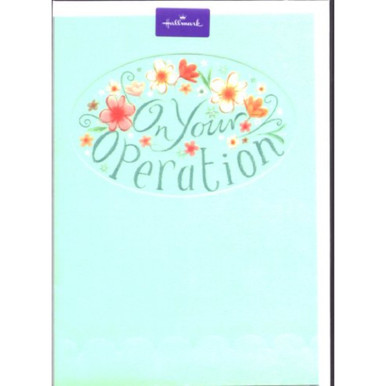 Hallmark Hospital Get Well On Your Operation Greetings Card - Occasion ...