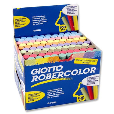 Box of 100 Dust Free Coloured Chalk by Giotto - Occasion Cards