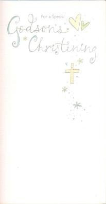 Special Godson Christening Card - Occasion Cards