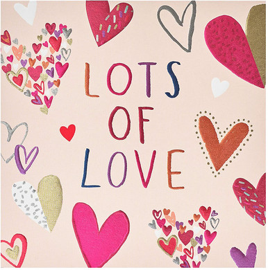 Lots of Love Hearts Design Greeting Card - Occasion Cards