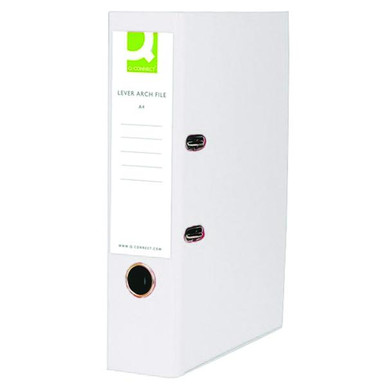 Pack of 10 70mm Polypropylene A4 White Lever Arch Files - Occasion Cards