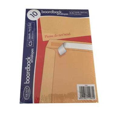 Pack of 10 C5 Board Back Envelopes - Occasion Cards