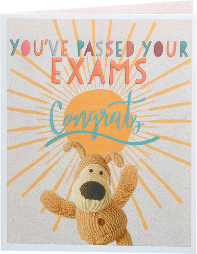 Boofle Cute Design Passing Exams Congratulations Card - Occasion Cards