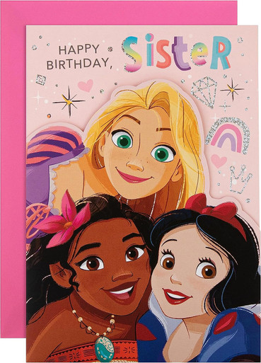 Disney Princess Sister Birthday Card Large - Occasion Cards