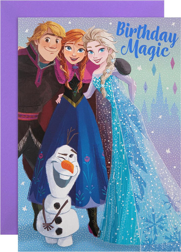 Disney Frozen Design Birthday Card with Activity - Occasion Cards