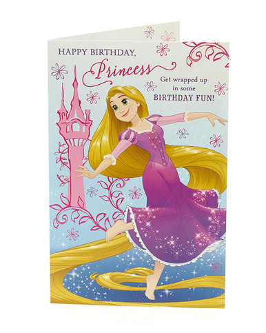 Disney Princess Rapunzel Tangled Girl Birthday Card - Occasion Cards