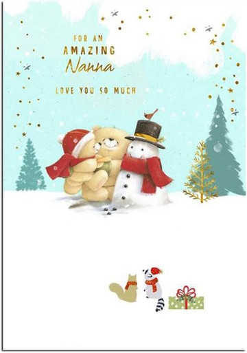 Forever Friends Amazing Nanna Christmas Card - Occasion Cards