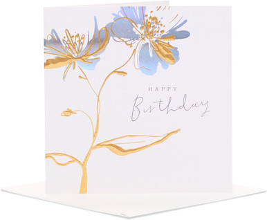 Foil Flower Design From The Camden Collection Birthday Card - Occasion ...