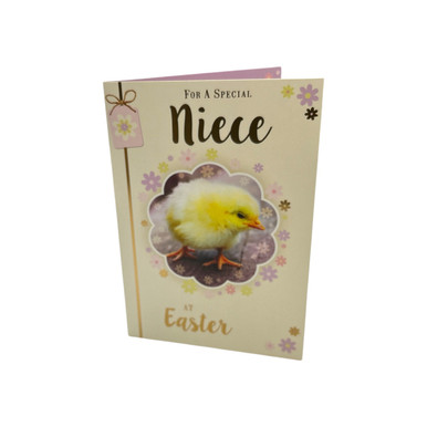 For A Special Niece Cute Chick Design Easter Card - Occasion Cards