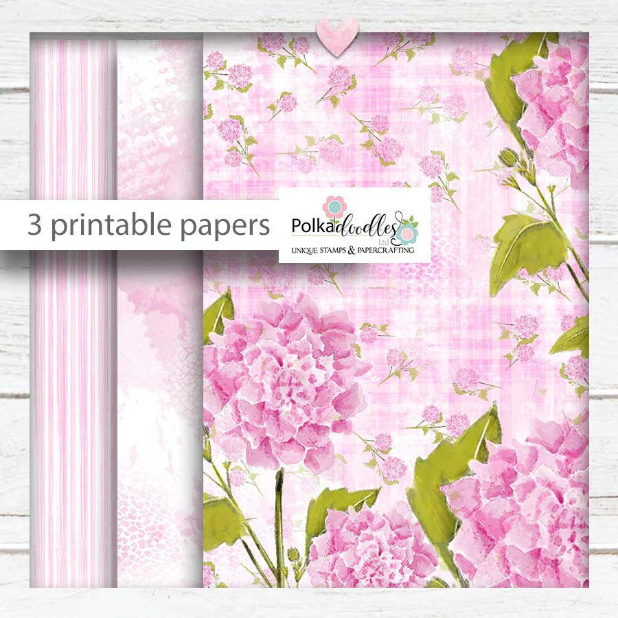 Dahlia Flower 1 - printable craft digital stamp download, SVG, papers ...