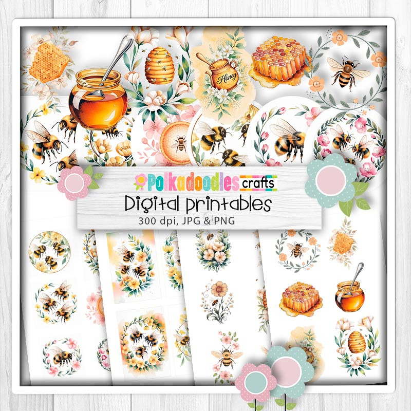Card making Printables - Junk Journaling printables - Honey Bee Dreams ...