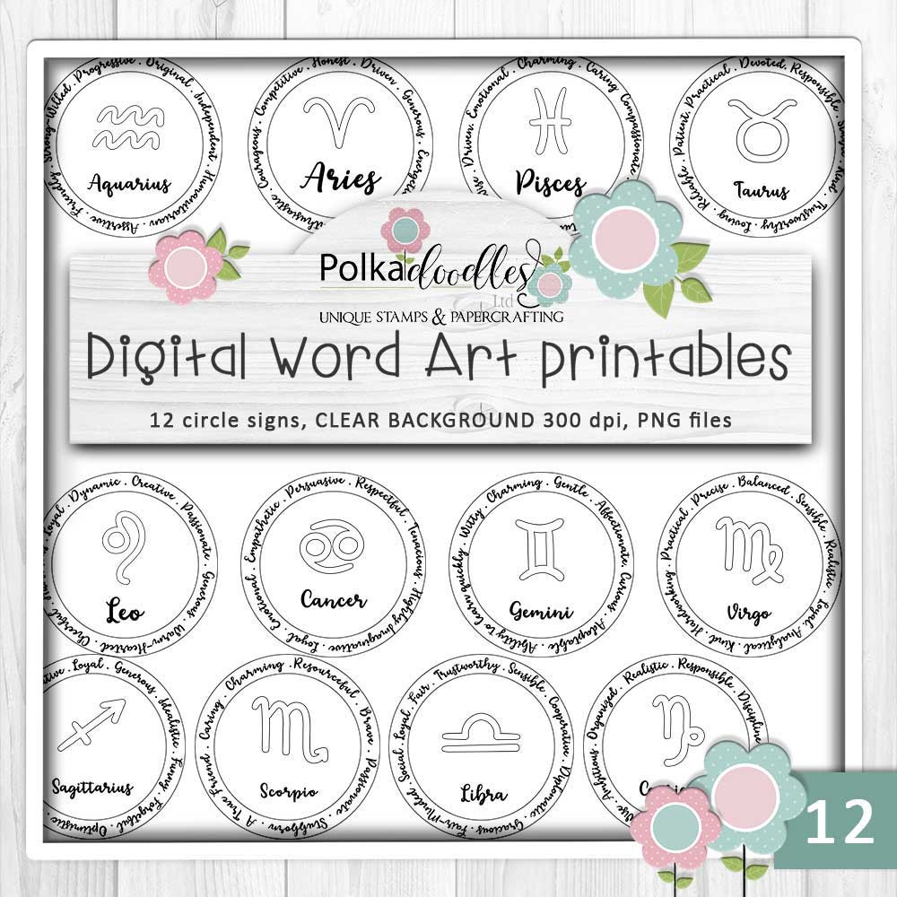 Zodiac/Horoscope/Star Signs - BIG KAHUNA Bundle cardmaking, craft ...