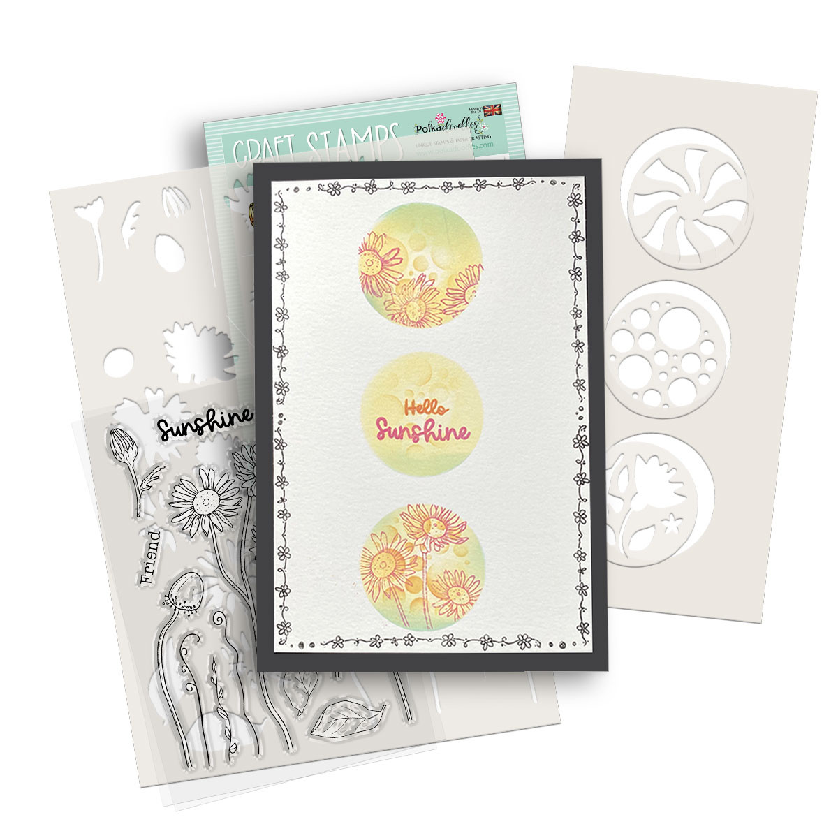 Switchables® Circles Triptych craft card making Stencil and Mask ...