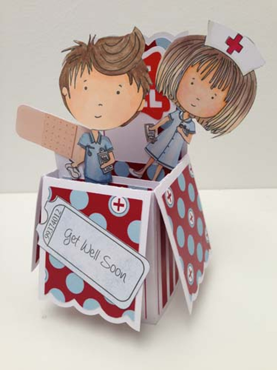Nurse Annie Digital Stamp Download Polkadoodles Card Making Craft