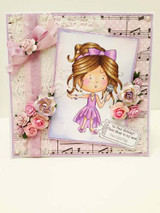 Singing Sally digital stamp download - Polkadoodles card making craft ...