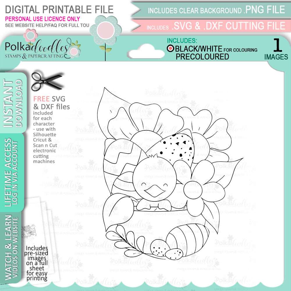 Cute Easter and Spring digital downloads for card making and crafting