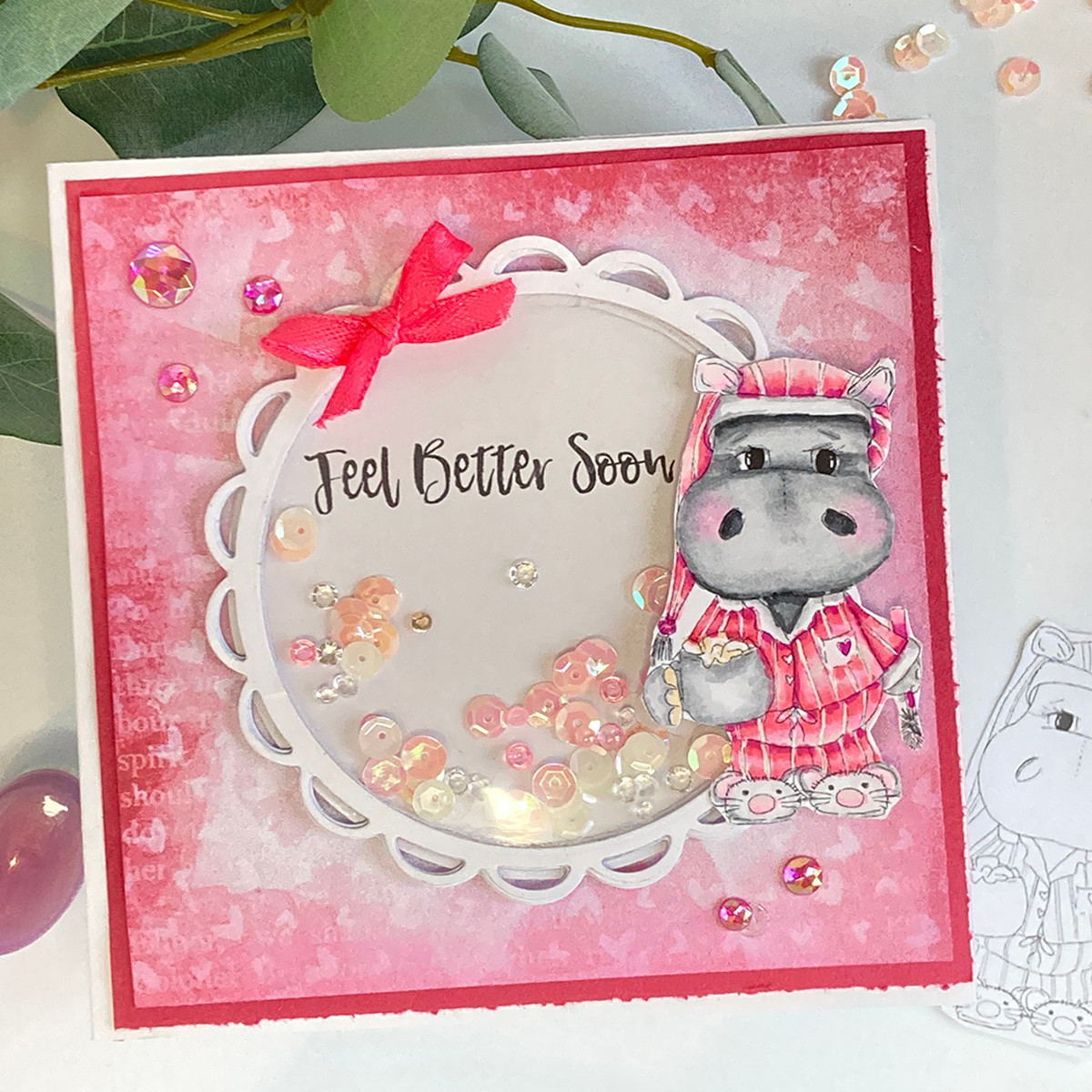 Helga Hippo Products - Polkadoodles card making, craft, scrapbooking ...