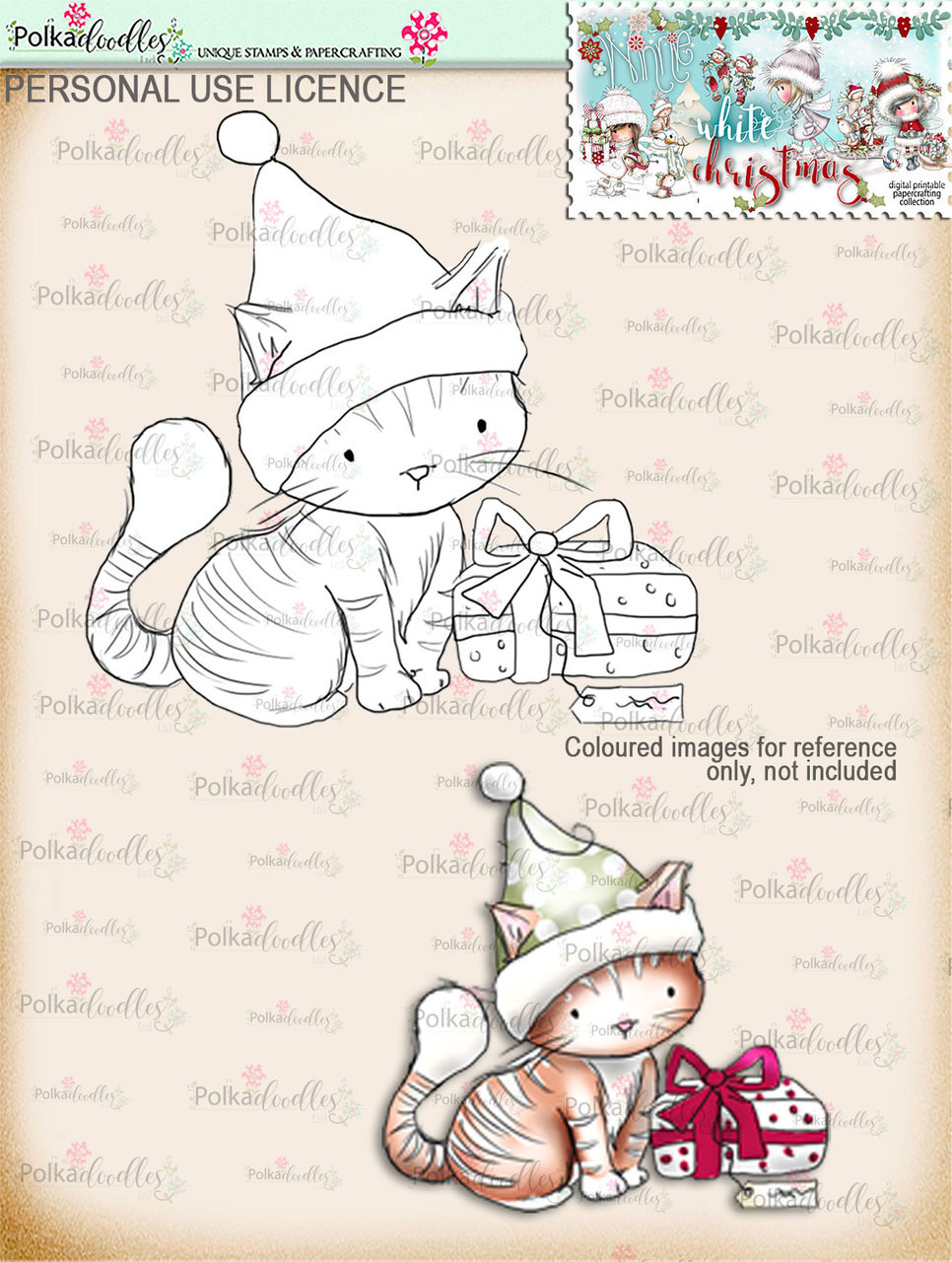 Cute Penguin Gifts digi stamp