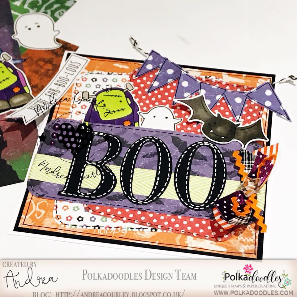 Fab-boo-lous - Halloween clear stamp set - Polkadoodles card making ...