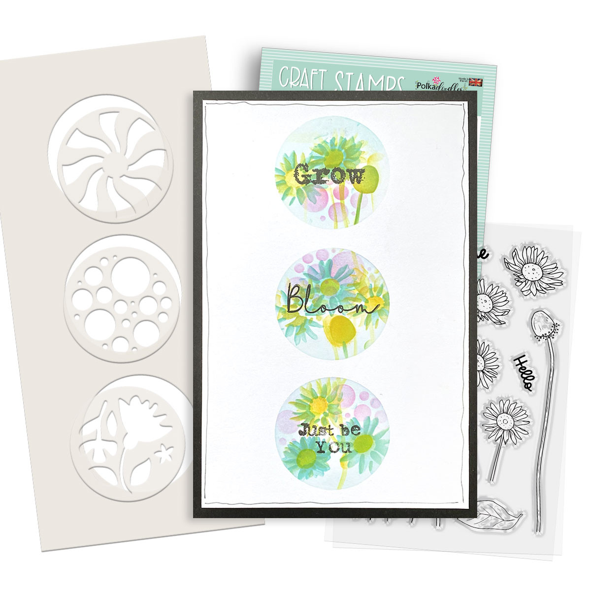 Switchables® Circles Triptych craft card making Stencil and Mask ...