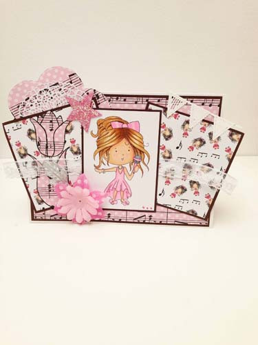 Singing Sally digital stamp download - Polkadoodles card making craft ...