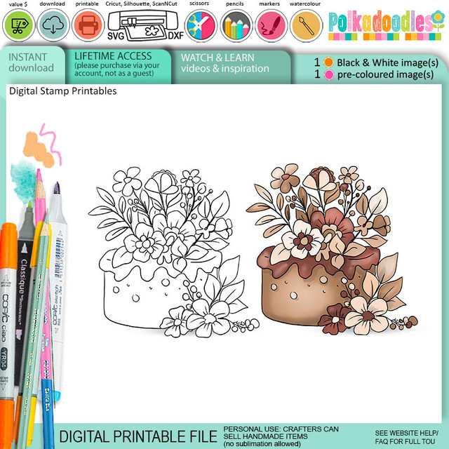 Best Cute Printable card making, craft downloads, printable stamps ...