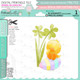 Spring into Easter BIG KAHUNA cute printable craft digital stamp bundle ...