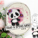 Set 3- Noodle Panda bear cute printable digi stamp clipart with SVG ...