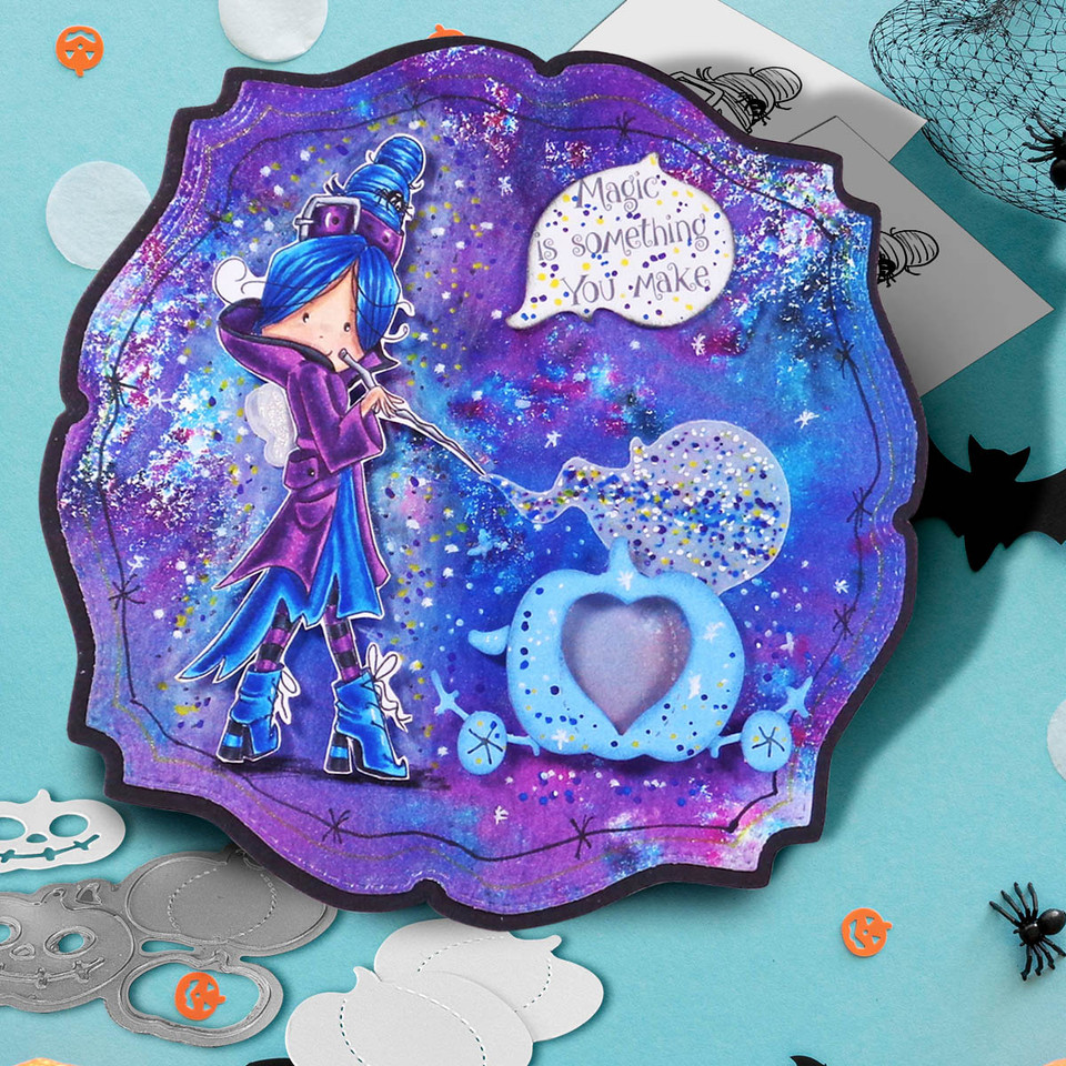 Pandora Witch Halloween - printable digital stamp download with free ...