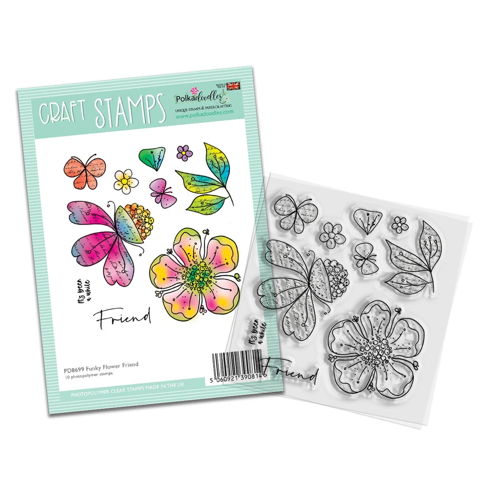 Funky Flowers Products - Polkadoodles card making, craft, scrapbooking ...