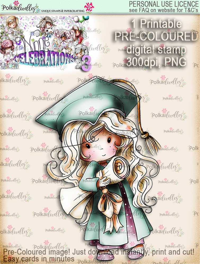 Graduation You Passed exams, digi stamp printable download