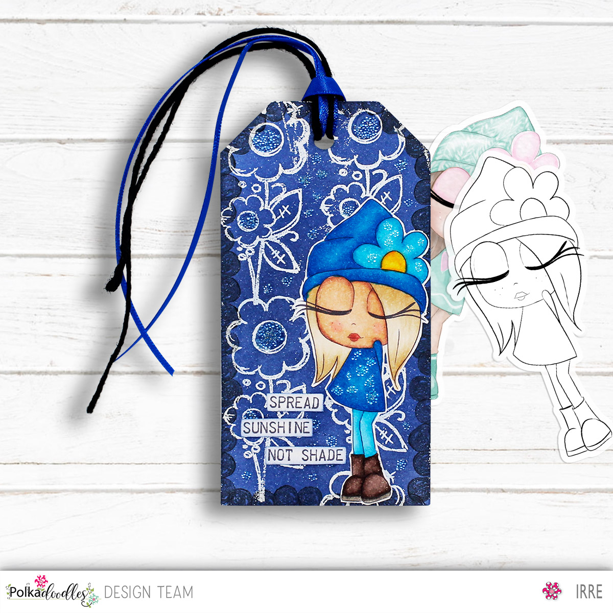 Create a great stamped tag using Rebel printables... - Polkadoodles ...