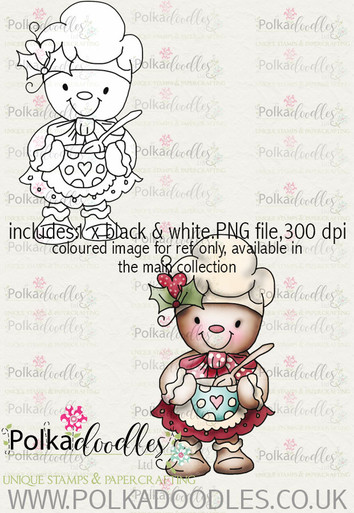 Baked With Love - Gingerbread Baker digital craft download ...