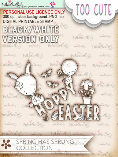 Hoppy Easter - Printable Digital download