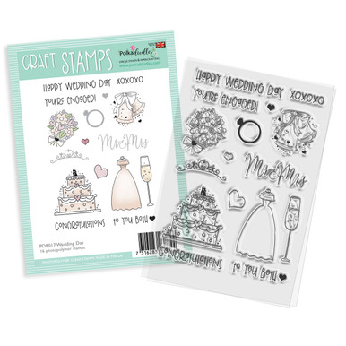 Wedding Day clear craft stamps for weddings, engagements, anniversary ...
