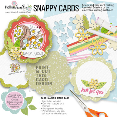 Snappy Card 2 - Quick & easy card making. Winnie Cute girl character ...
