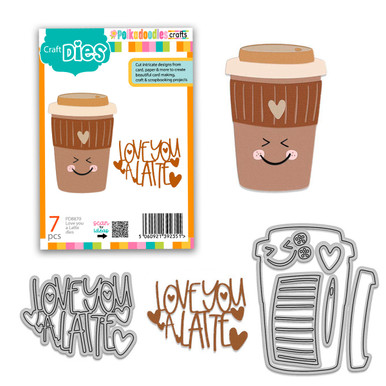 Love you a Latte dies for card making, craft, scrapbooking ...