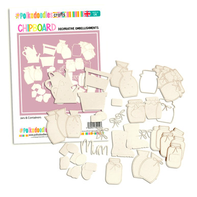 Pretty Frames, Jars, Botanicals, Borders BUNDLE Chipboard & MDF shapes ...