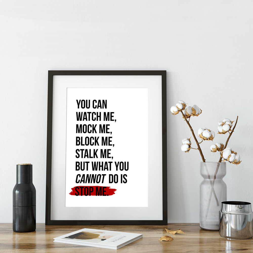 Unstoppable Motivational Printable Poster