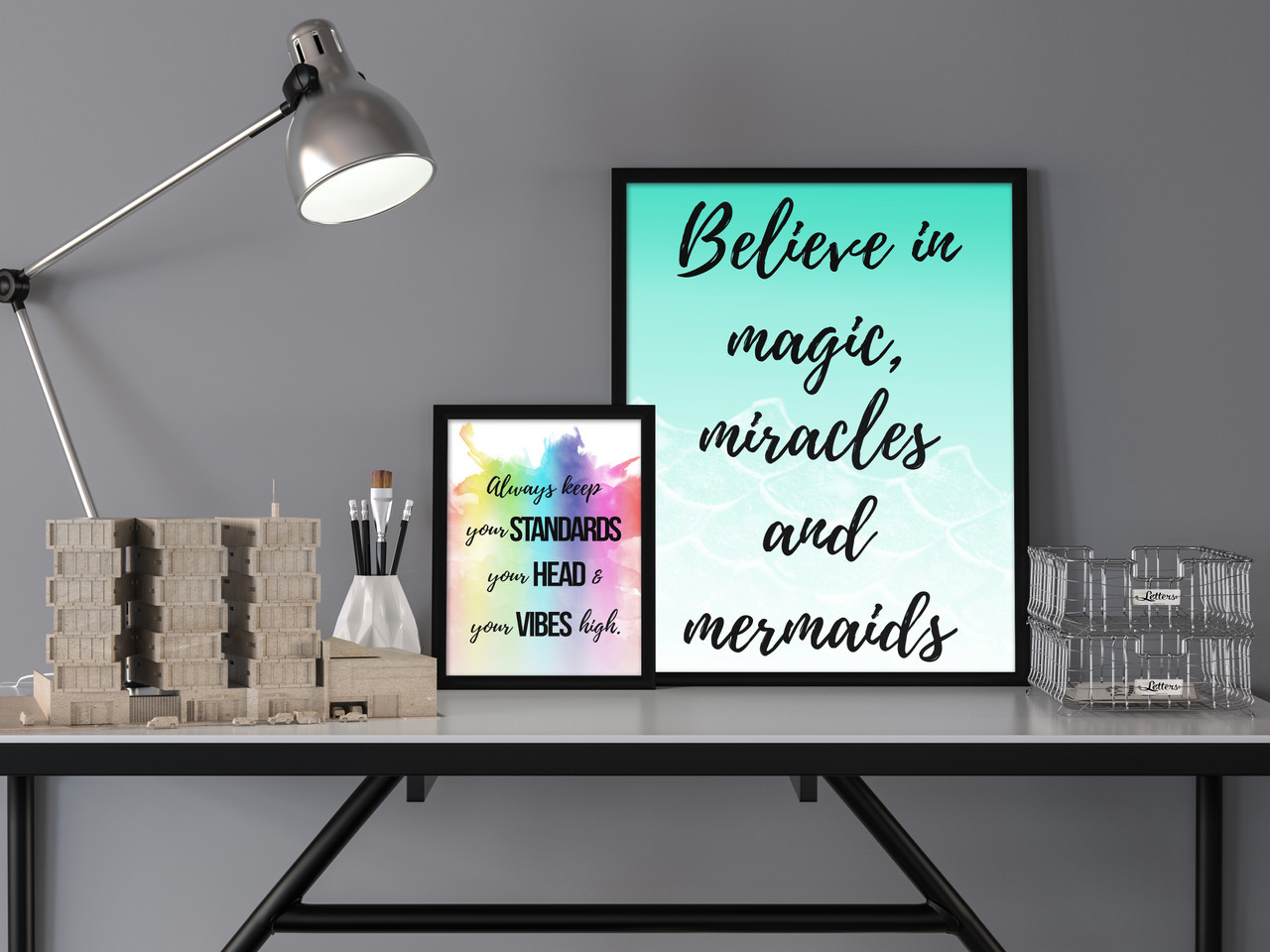 Believe in Magic Miracles Mermaids Printable Poster