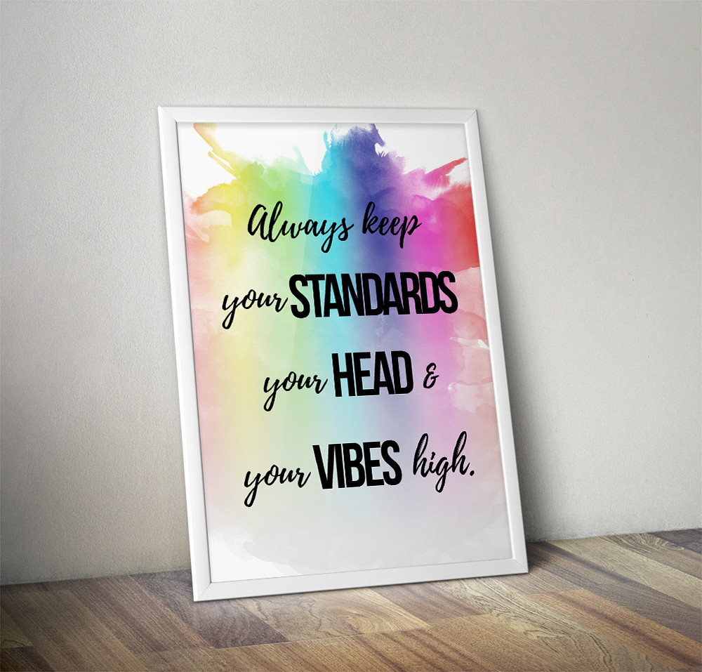 High Vibes Printable Poster