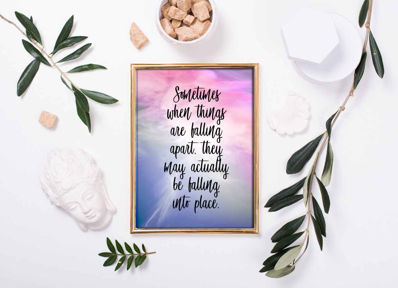 Falling Into Place Printable Poster