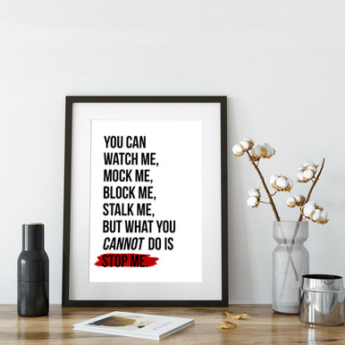 Unstoppable Motivational Printable Poster