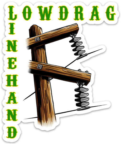 Low Drag Lazy A Car Decal - LOW DRAG LINEHAND