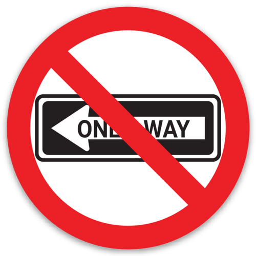 Anti One Way Hard Hat sticker - LOW DRAG LINEHAND