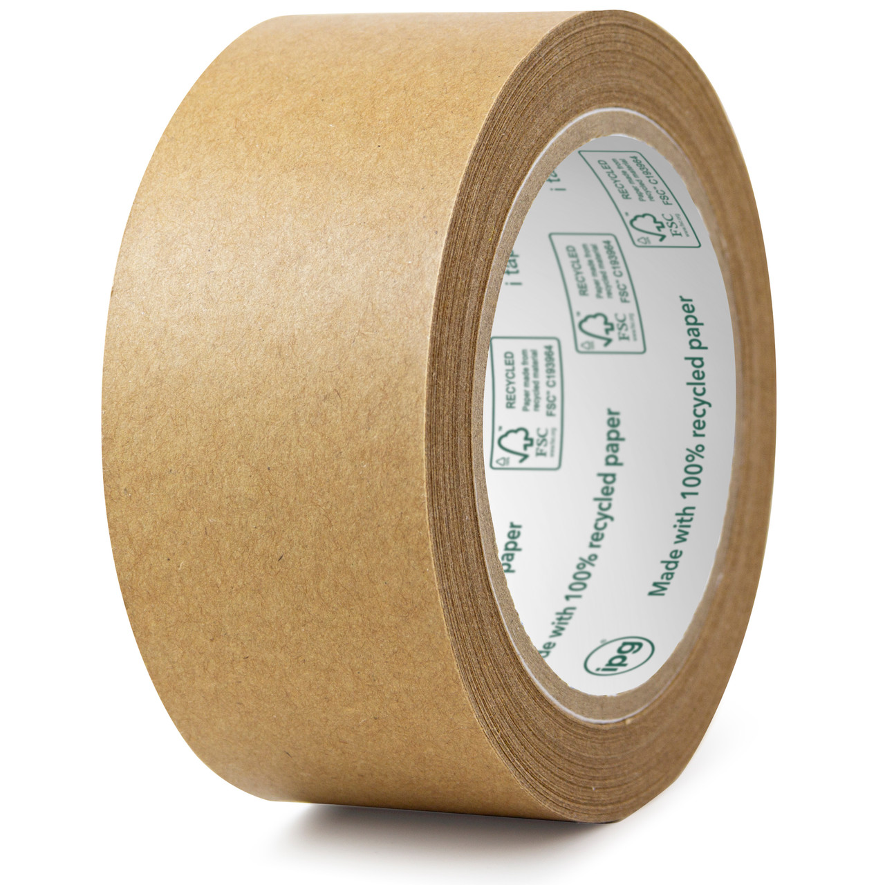 IPG 100e Paper Carton Sealing Tape | Made with 100% Recycled Paper